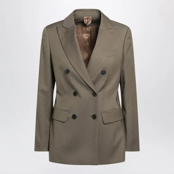 Max Mara Camel Double-breasted Wool Jacket - Brown