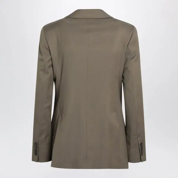 Max Mara Double-breasted Wool Gabardine Jacket - Brown