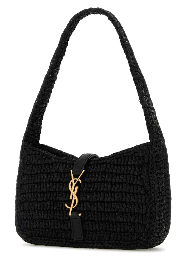 Saint Laurent Raffia Mini Le 5 Ã  7 Handbag
