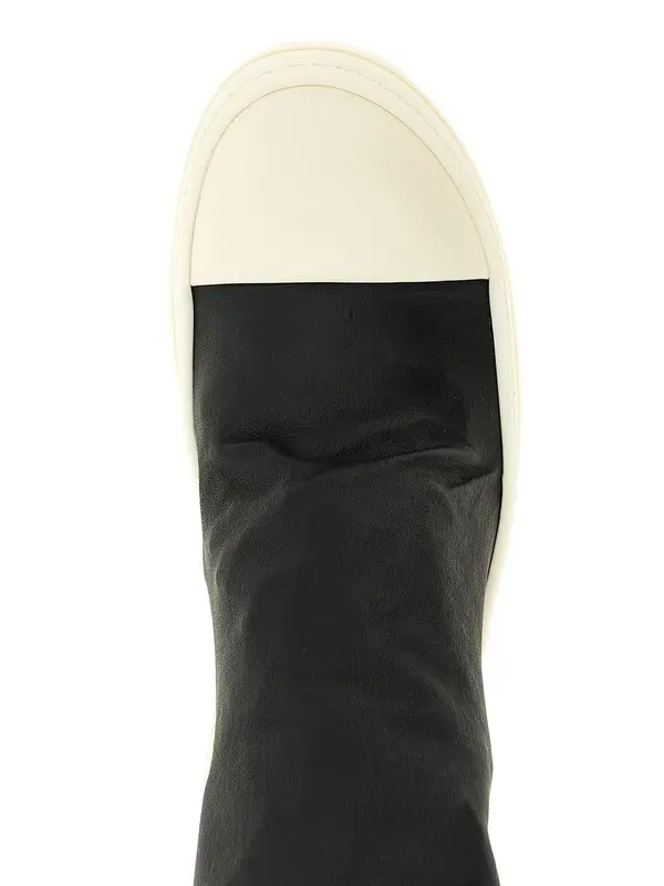 Rick Owens High Stocking Sneaks' Boots - Black