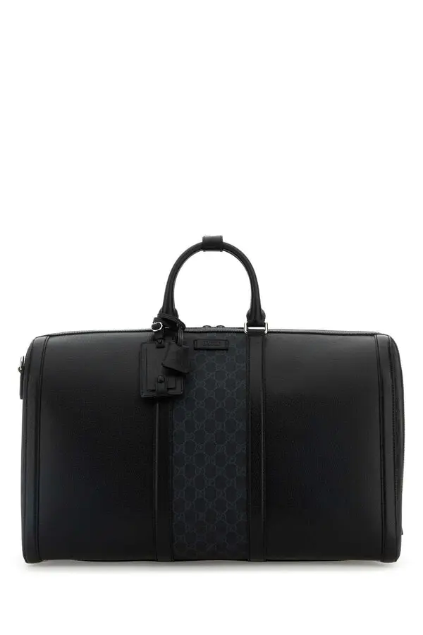 Gucci Canvas Travel Bag - Black