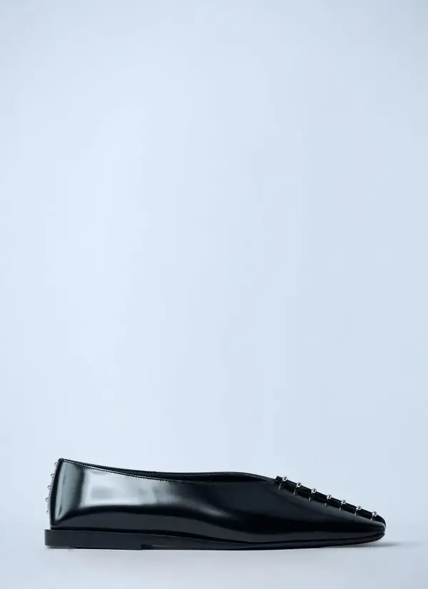 JIL SANDER Leather Ballerina Flats