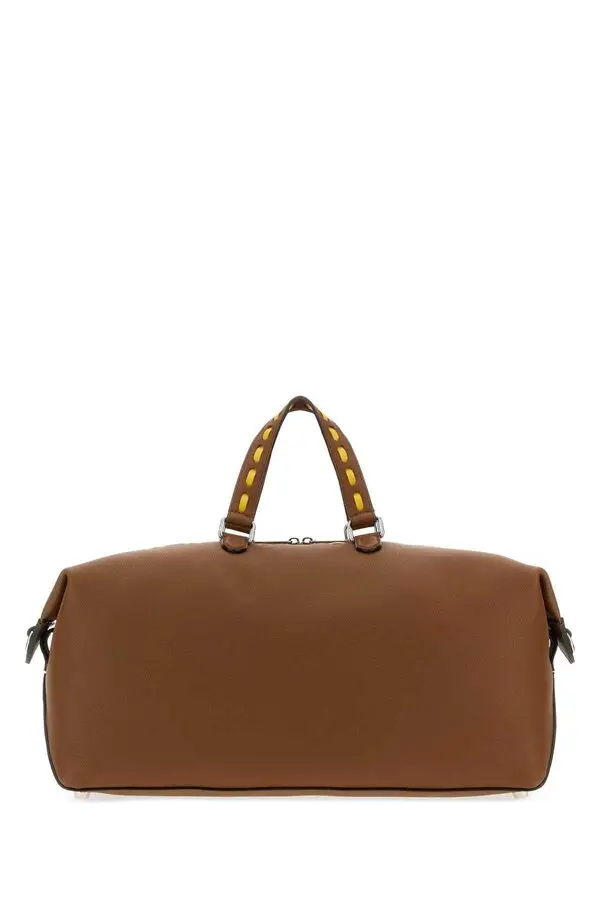 Fendi Caramel Leather Lui 45 Shopping Bag