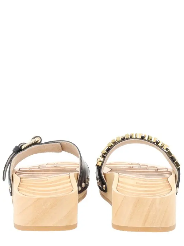 Moschino Sandalo Con Logo