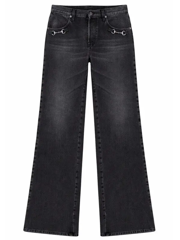 Gucci Horsebit Detail Denim Jeans - Multicolor