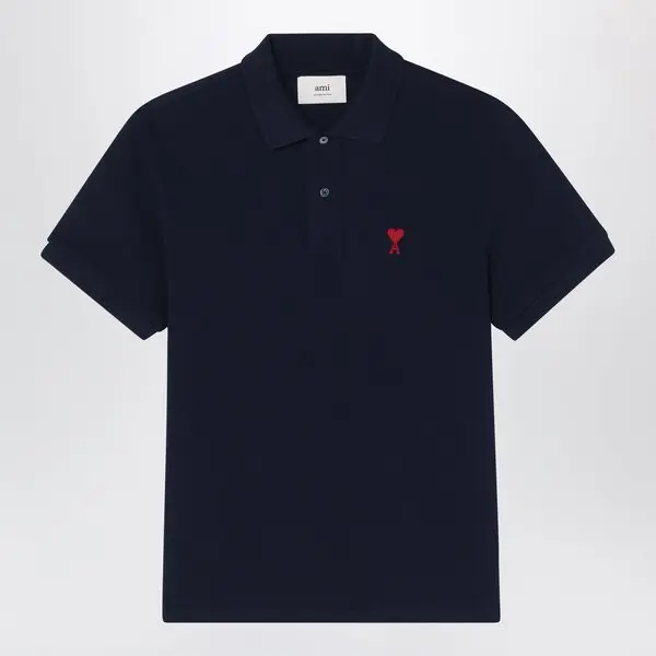 AMI Paris Midnight De Coeur Polo Shirt