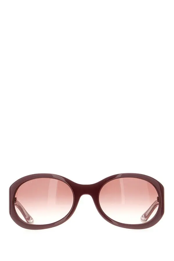 Gucci Oval Frame Sunglasses - Multicolor