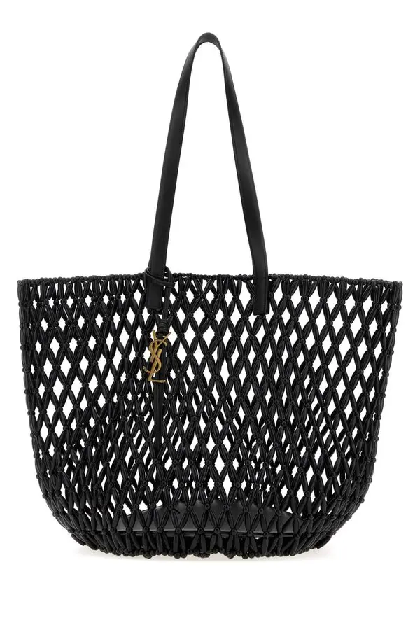 Saint Laurent Beads Shopping Bag - Black