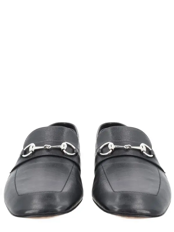 Gucci Leather Horsebit Loafer - Black
