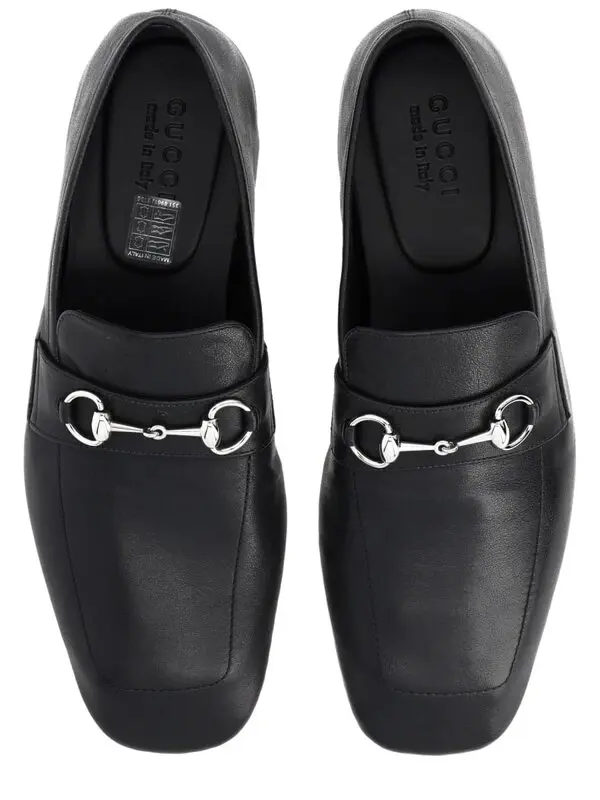 Gucci Leather Horsebit Loafer - Black
