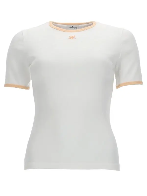 COURREGES Logo T-shirt - White