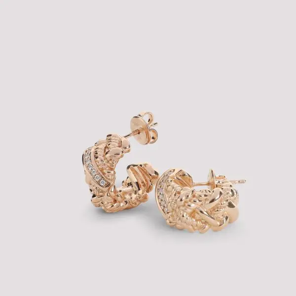 Bottega Veneta Brass Earrings