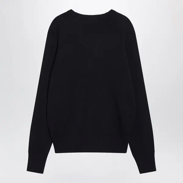 AMI Paris Navy De Coeur Cardigan