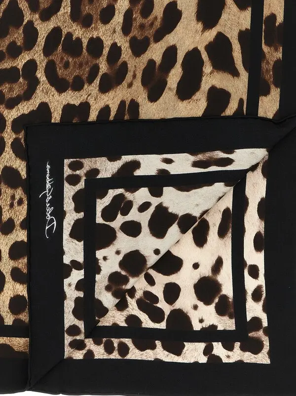 Dolce & Gabbana Leopard-print Scarf