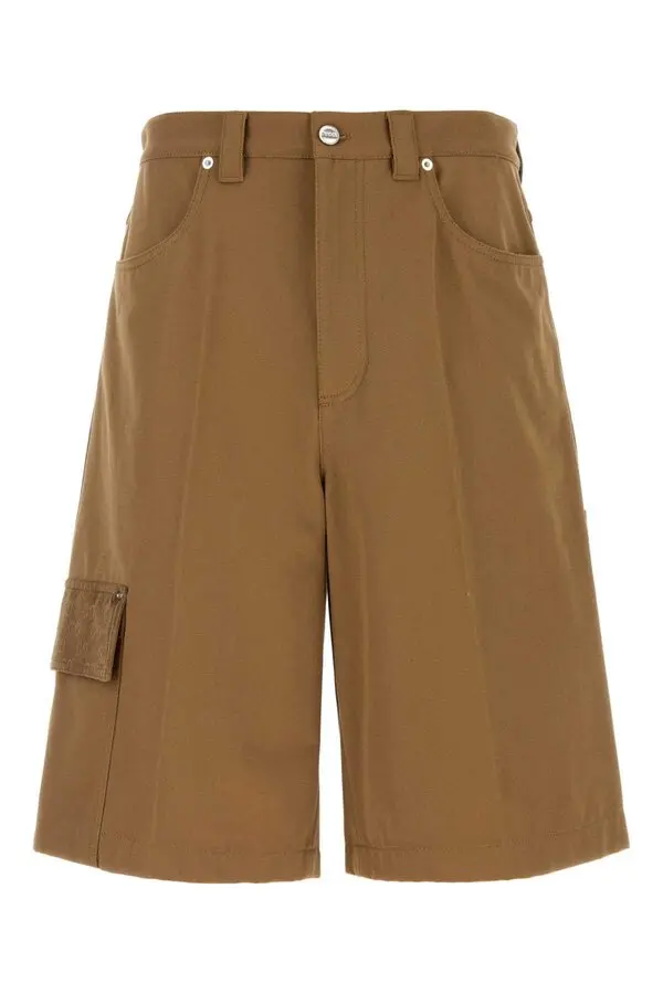 Gucci Caramel Cotton Bermuda Shorts