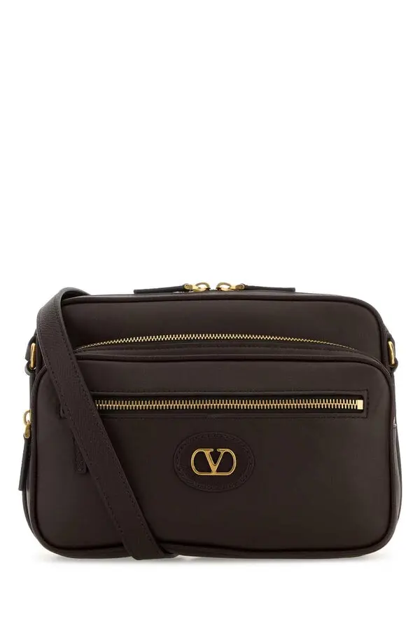 Valentino Garavani Dark Leather Antibes Crossbody Bag - Brown