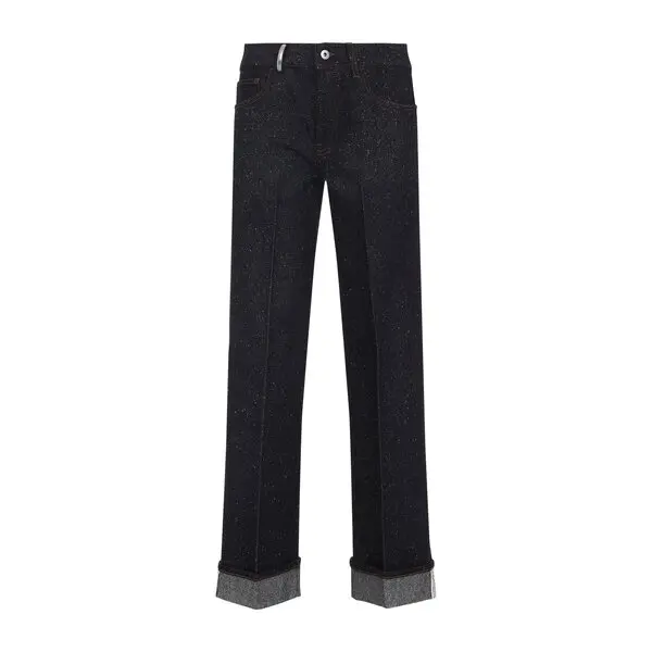 Burberry Cotton Denim Straight-leg Jeans - Blue