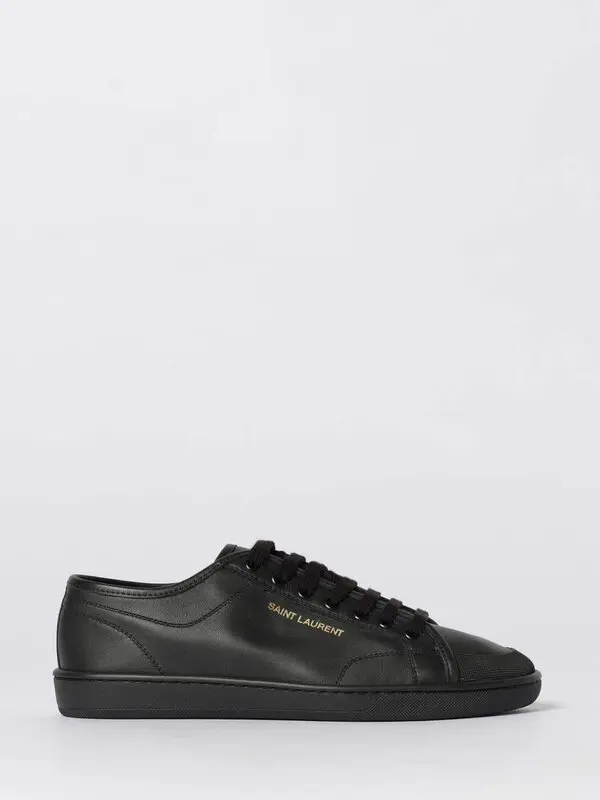 Saint Laurent Leather Sneakers - Black