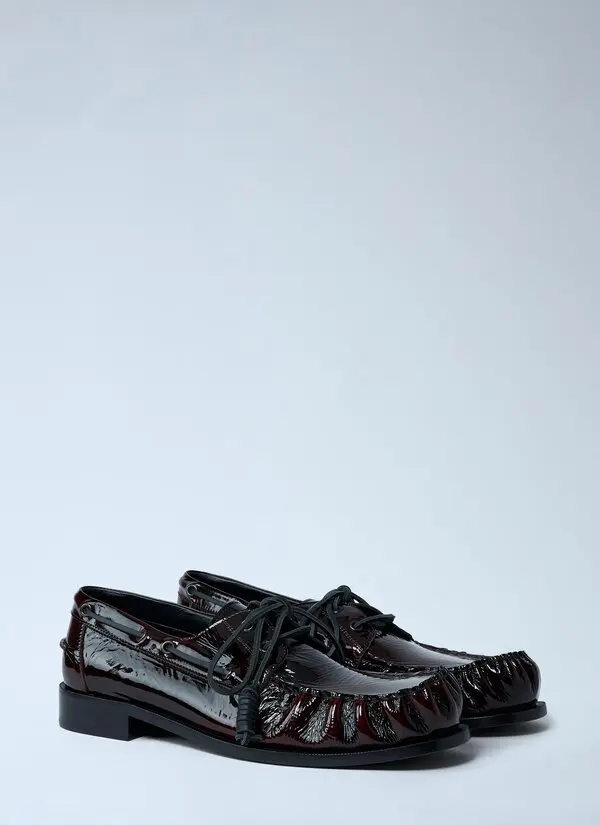 Dries Van Noten Patent Lace-up Shoes