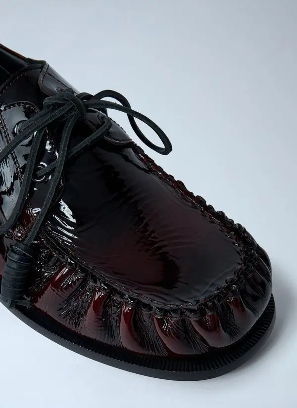 Dries Van Noten Patent Lace-up Shoes