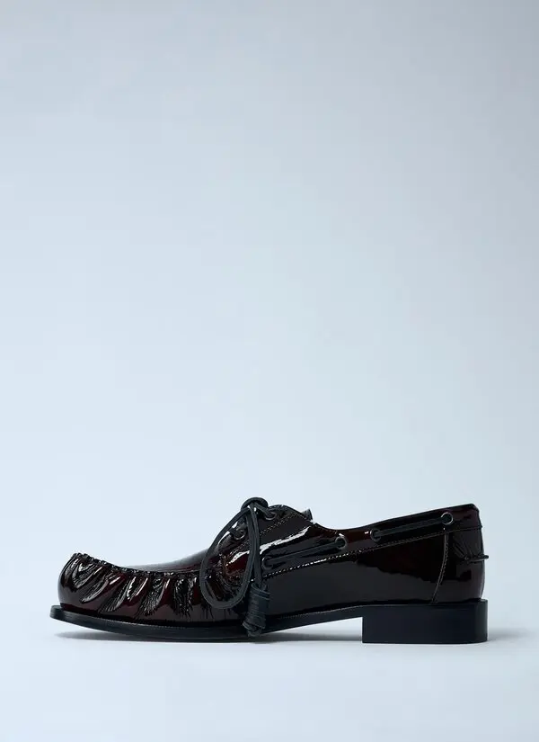 Dries Van Noten Patent Lace-up Shoes