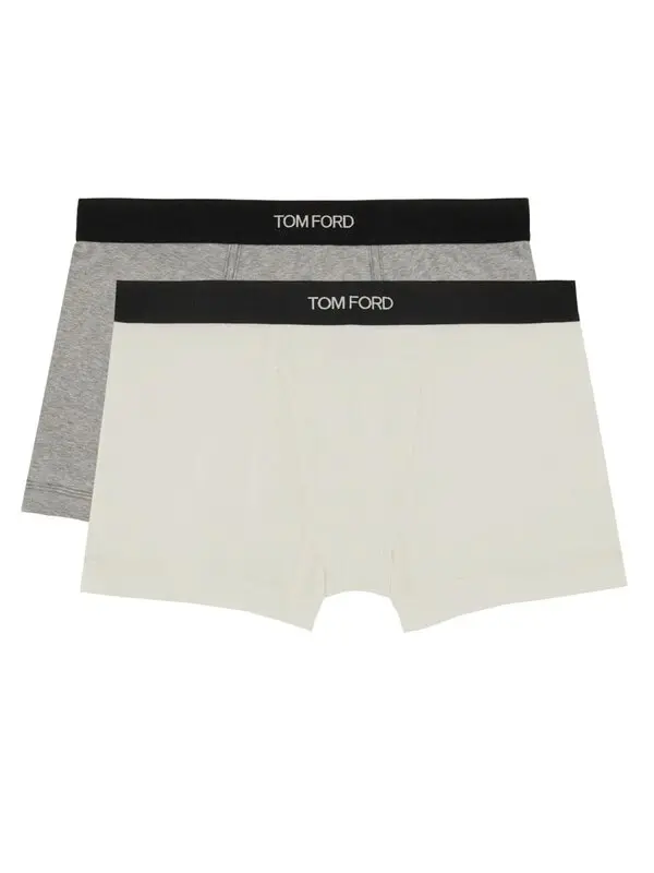 TOM FORD 2-pack Boxer In Cotone - White