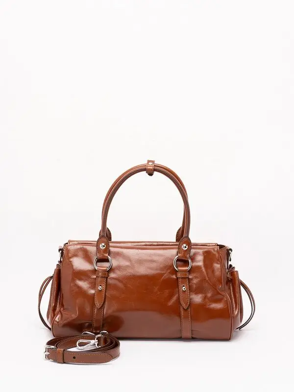 Miu Miu Shiny Leather Handbag