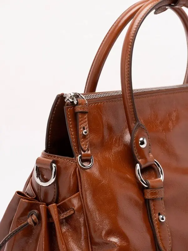 Miu Miu Shiny Leather Handbag