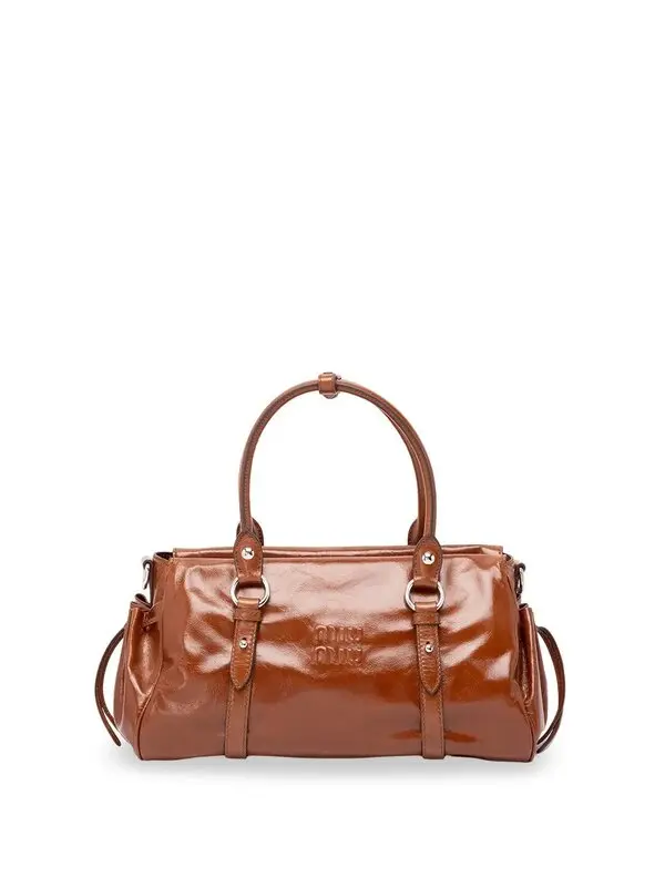 Miu Miu Shiny Leather Handbag - Multicolor