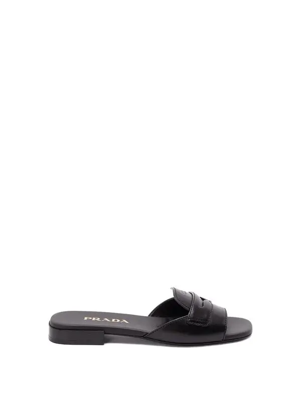 Prada Leather Slides - Multicolor