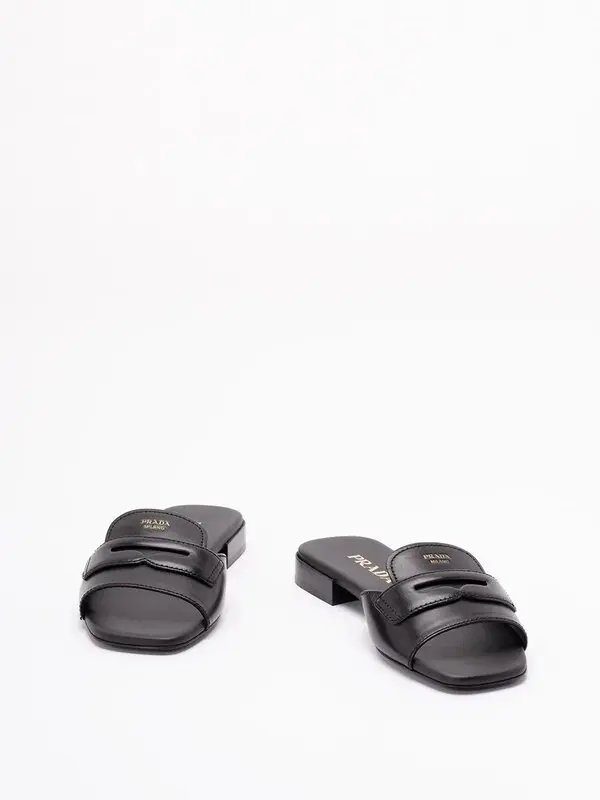 Prada Leather Slides - Multicolor