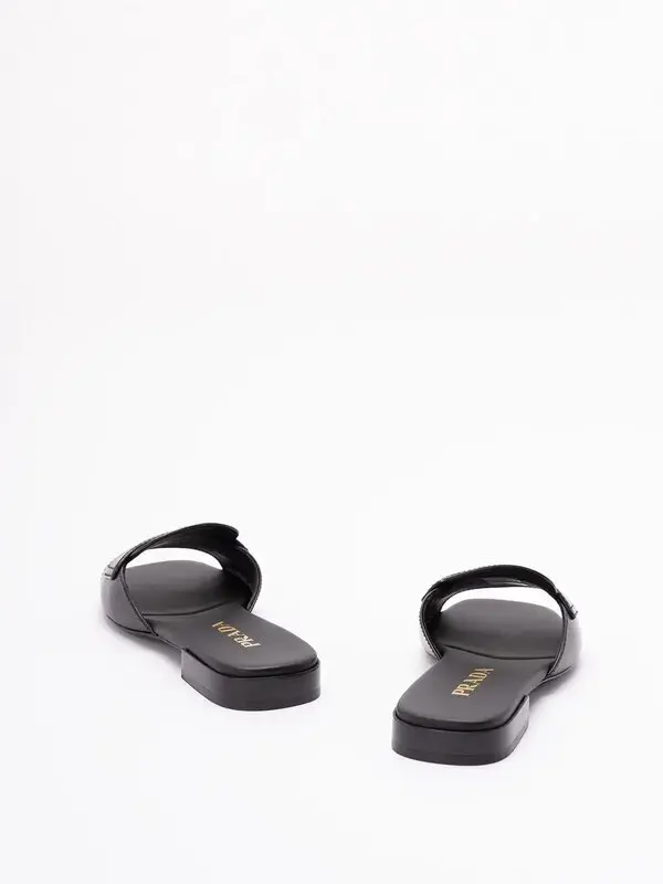 Prada Leather Slides - Multicolor