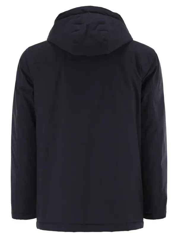 FAY Short Parka In Technical Gabardine