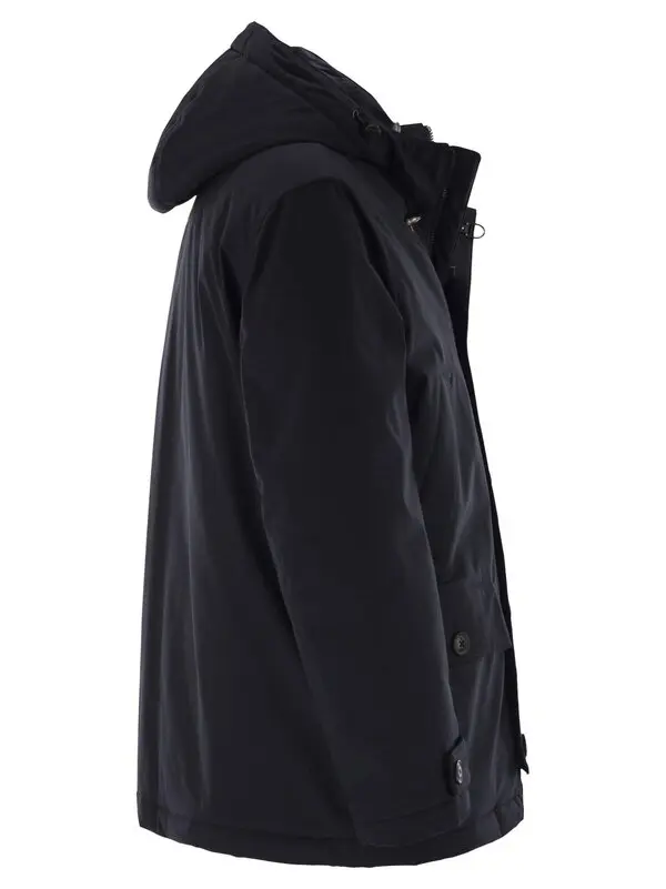 FAY Short Parka In Technical Gabardine