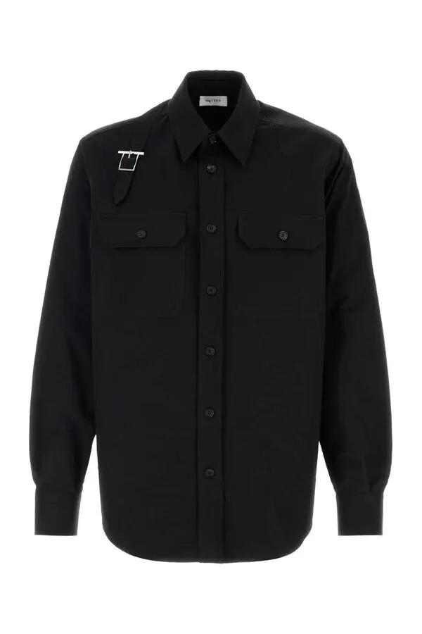 Alexander McQueen Poplin Shirt - Black