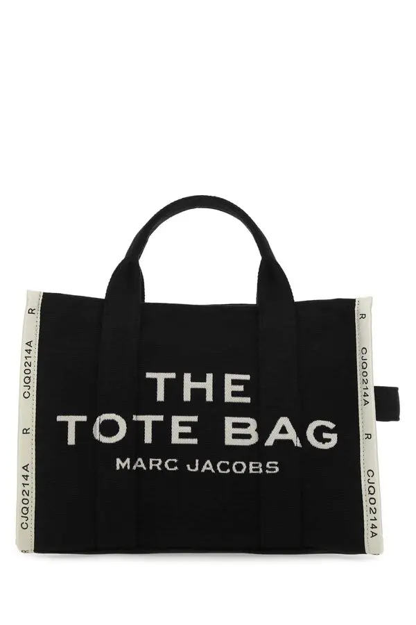 Marc Jacobs Canvas The Tote Shopping Bag - Black