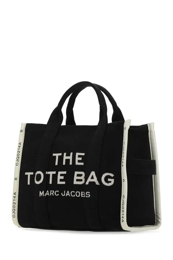 Marc Jacobs Canvas The Tote Shopping Bag - Black