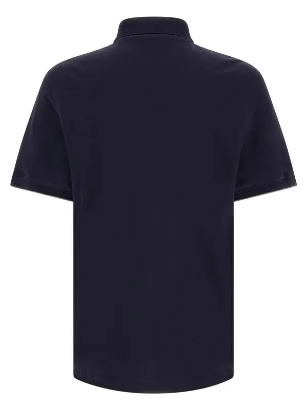 Brunello Cucinelli Logo Piqué Polo Shirt
