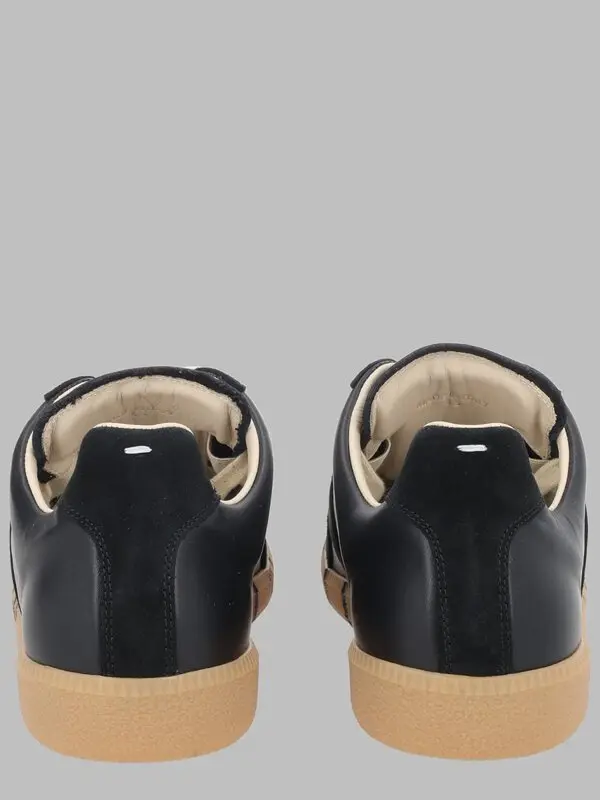 MAISON MARGIELA Leather Replica Sneakers - Black