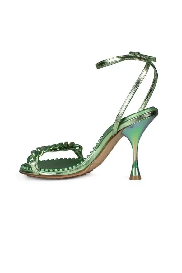 Bottega Veneta Dot Sandals - Green