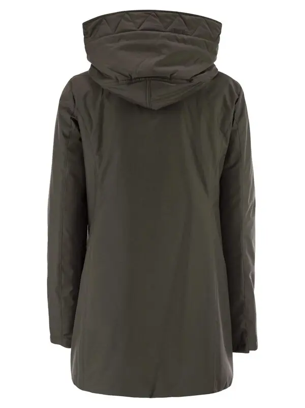 FAY Technical Gabardine Toggle Coat