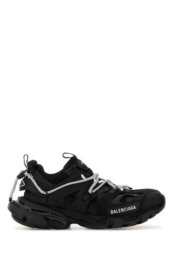 Balenciaga Mesh And Rubber Track Trail Laces Sneakers - Black