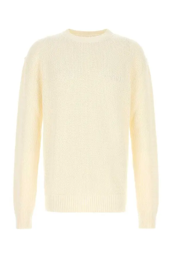 Amiri Cream Crochet Sweater