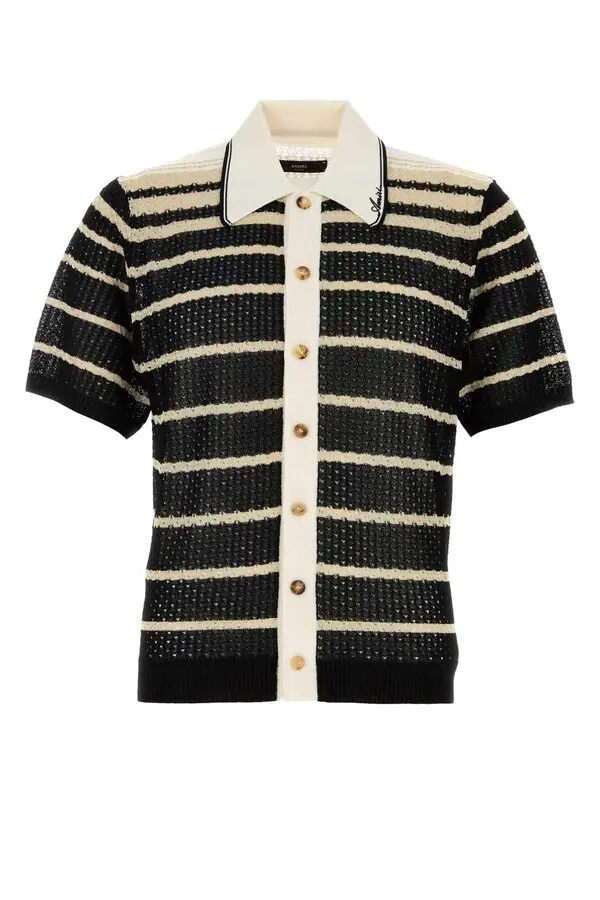 Amiri Embroidered Crochet Cardigan