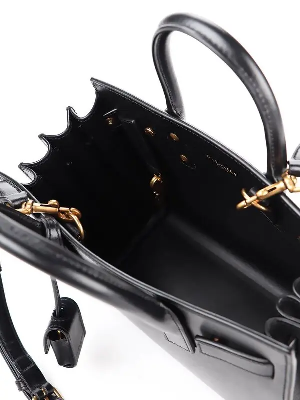 Saint Laurent Calf Leather Sac De Jour Nano Bag - Multicolor