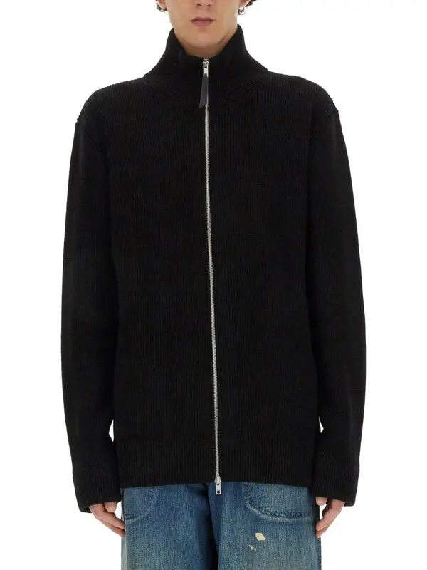MAISON MARGIELA Cardigan Con Zip - Black