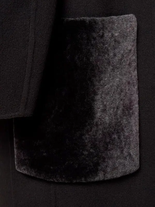 Fendi Ff` Double Wool Overcoat - Multicolor