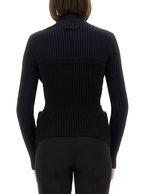 JEAN PAUL GAULTIER Shirt With Corset - Blue