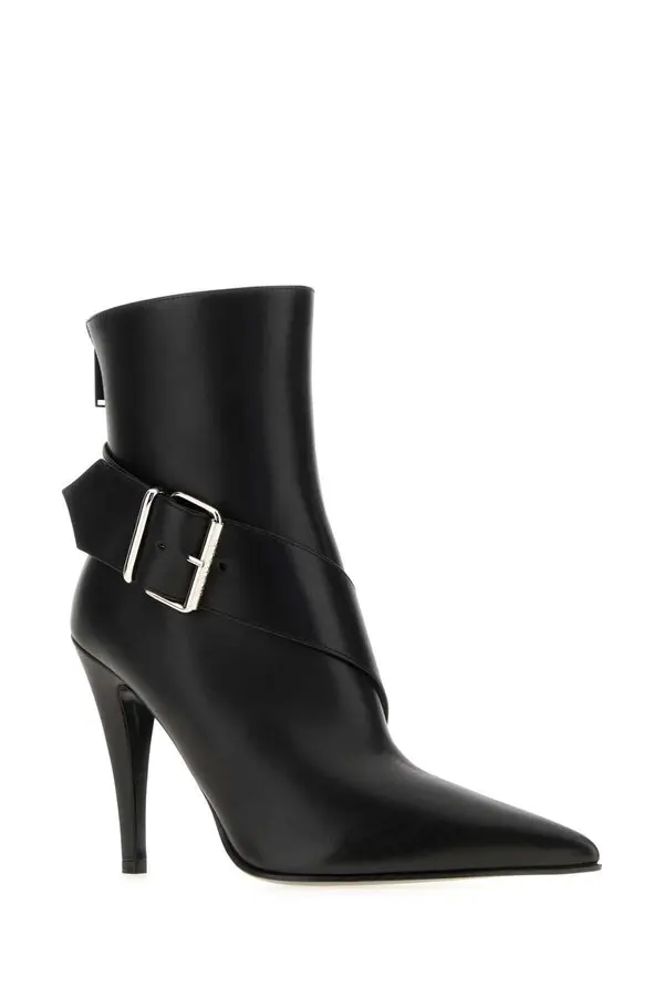 Alexander McQueen Leather Ankle Boots