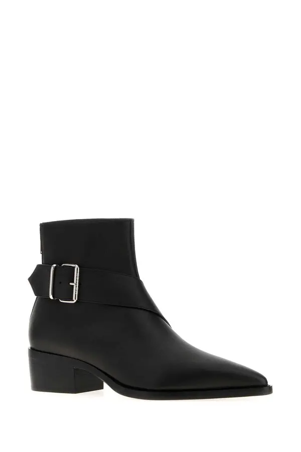Alexander McQueen Leather Heron Ankle Boots